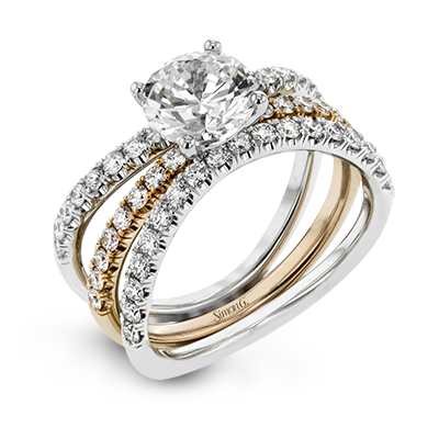 Engagement Ring in 18k Gold with Diamonds - Cooper & Binkley