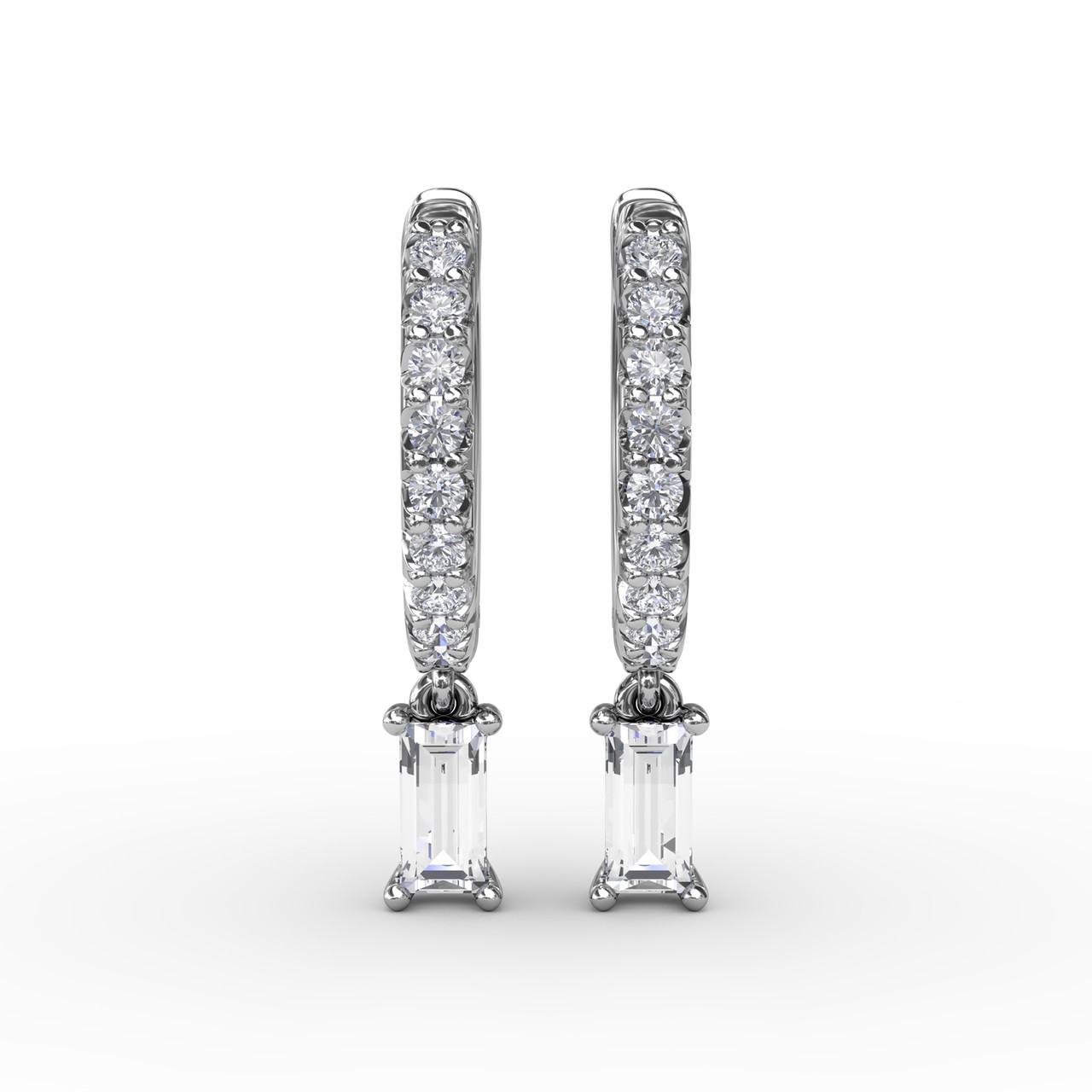 Emerald Cut Diamond Drop Earrings - Cooper & Binkley